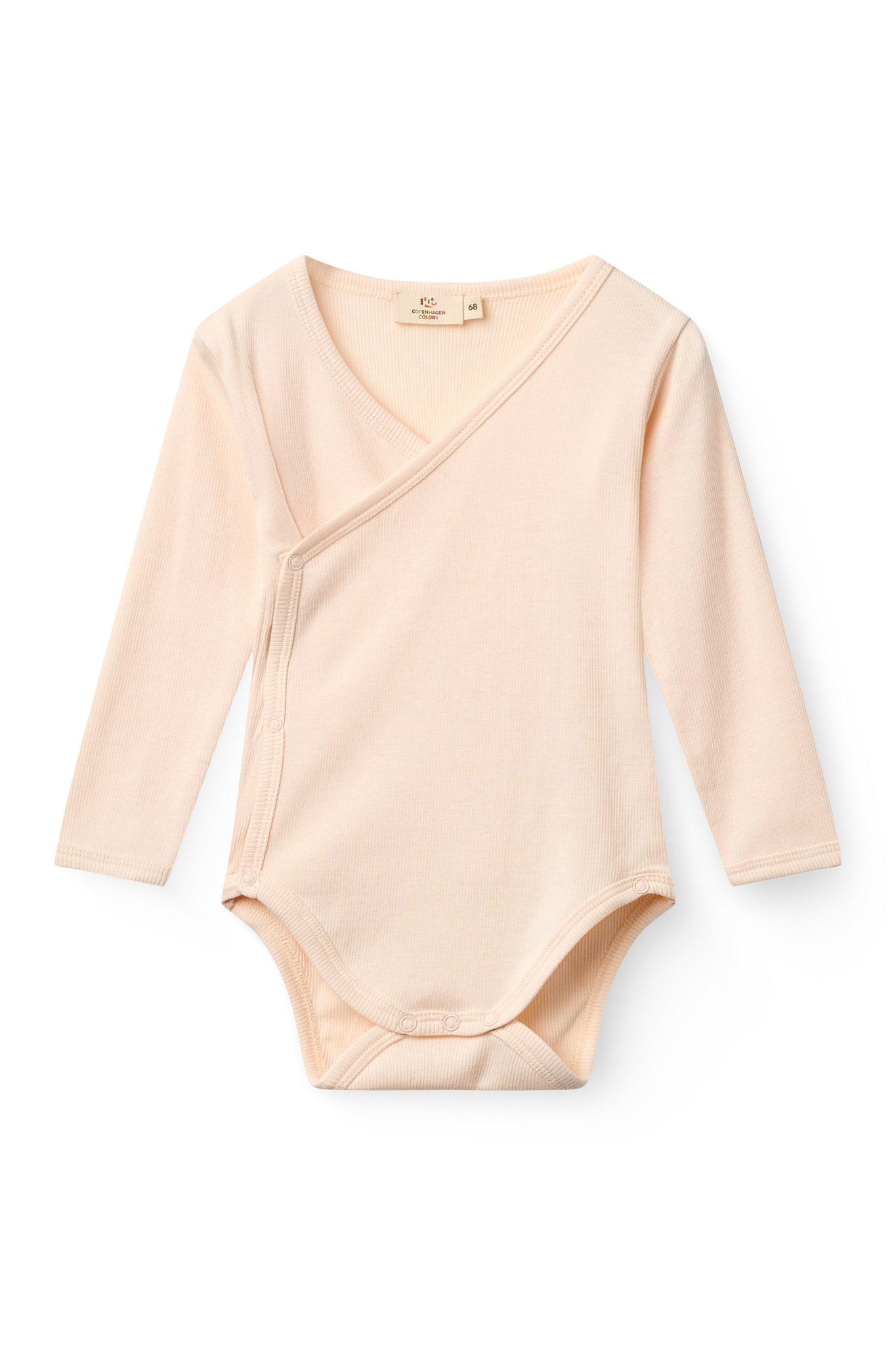 MODAL RIB CROSS OVER BODY W. LS - DUSTY ROSE – COPENHAGEN COLORS COM